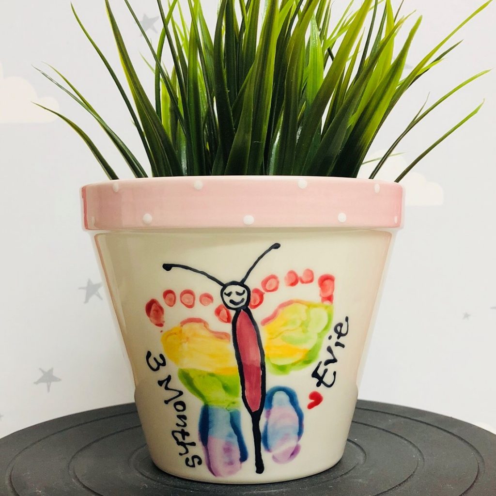 Rainbow Butterfly Foot Print | Popolo Ceramico