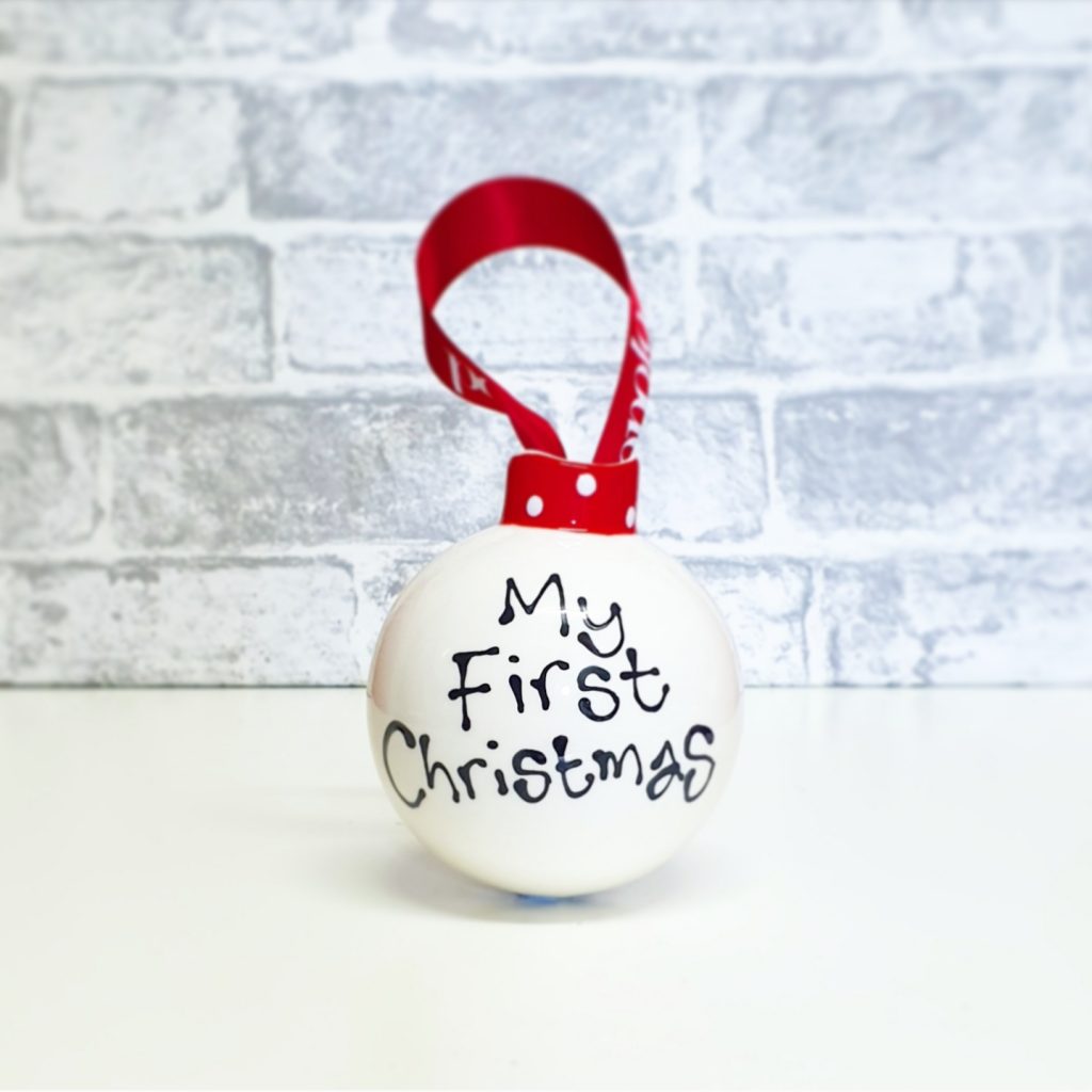 Robin Handprint Bauble | Popolo Ceramico