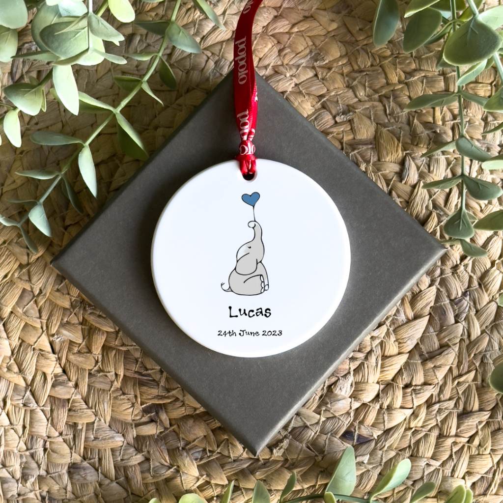 Cute Elephant Round Decoration | Popolo Ceramico